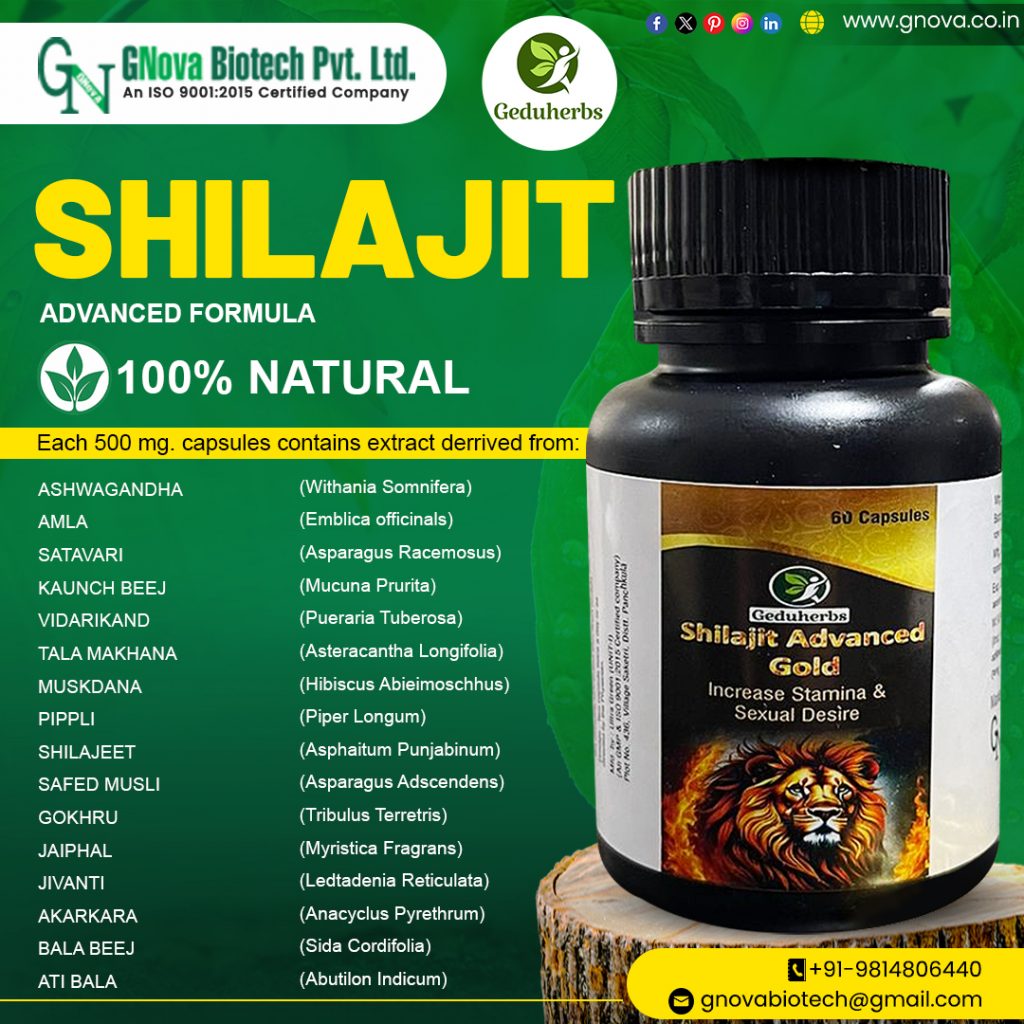 Shilajit Gold Capsules - Gnova Biotech